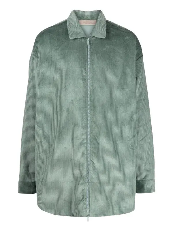 Fear Of God Corduroy Zip-up Shirt Jacket - Green