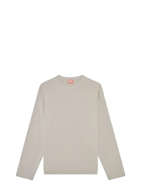 DIESEL® S-macsis-od Cotton Sweatshirt - Grey