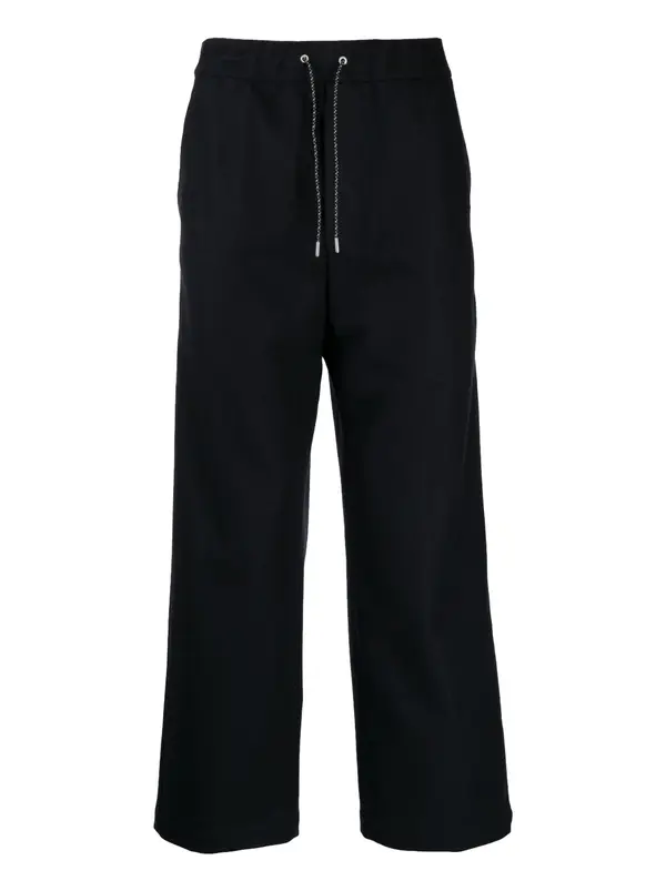 OAMC Wide-leg Wool-cotton Trousers - Black