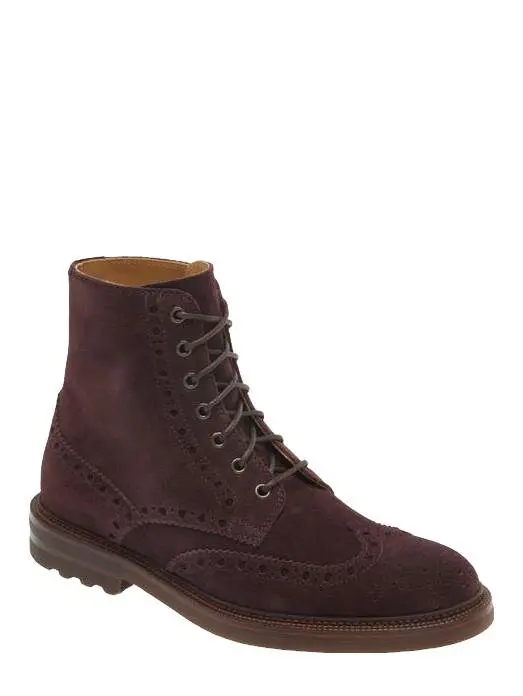 Brunello Cucinelli Wingtip Derby Boot - Burgundy