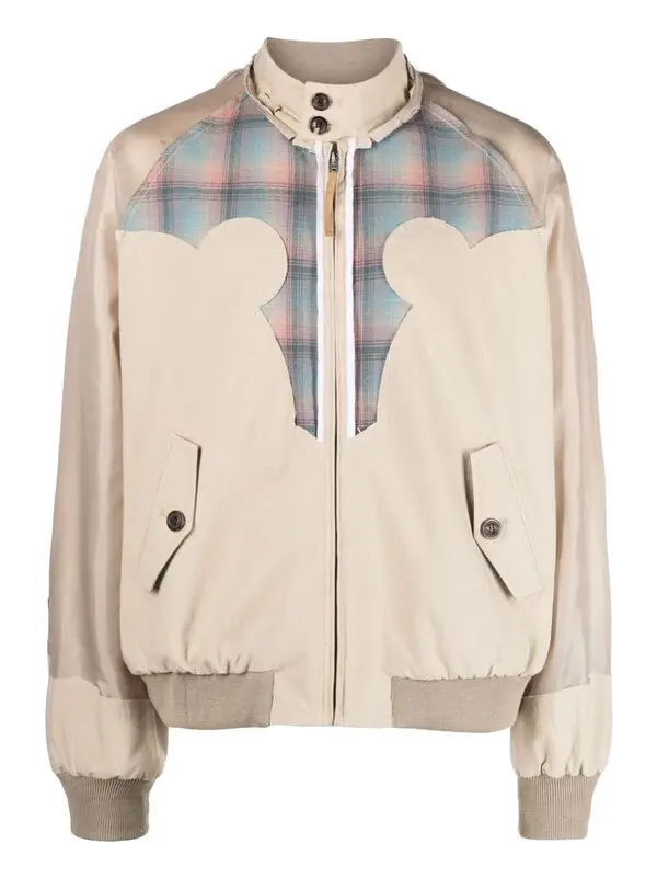 MAISON MARGIELA X Pendleton Yoke-detail Bomber Jacket - Neutrals