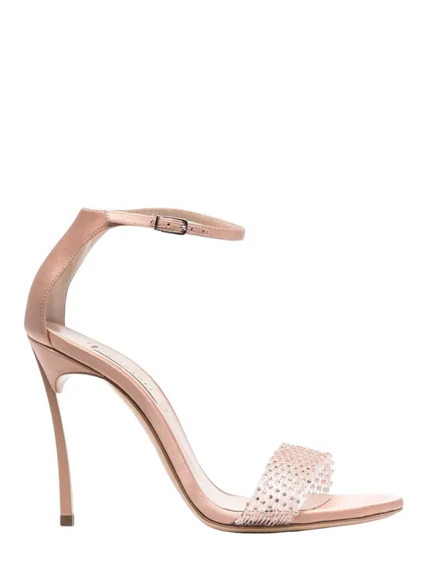 Casadei 100mm Blade Twenties Satin Pumps - Neutrals