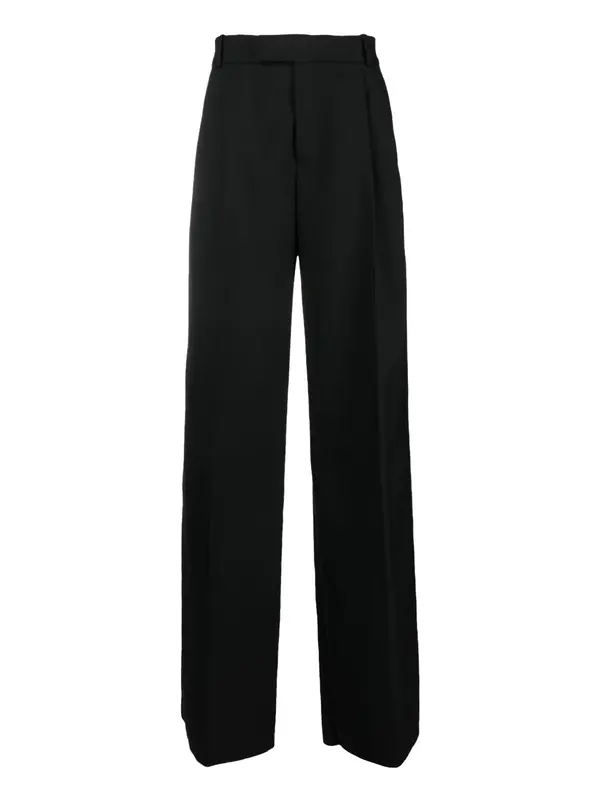 Alexander McQueen Wool Tailored Trousers - Black