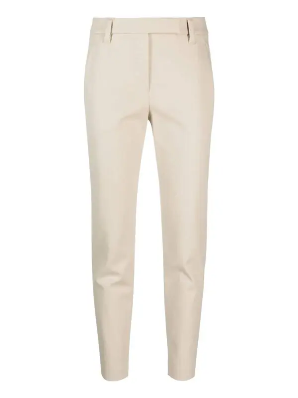Brunello Cucinelli Gabardine Cropped Trousers - Neutrals