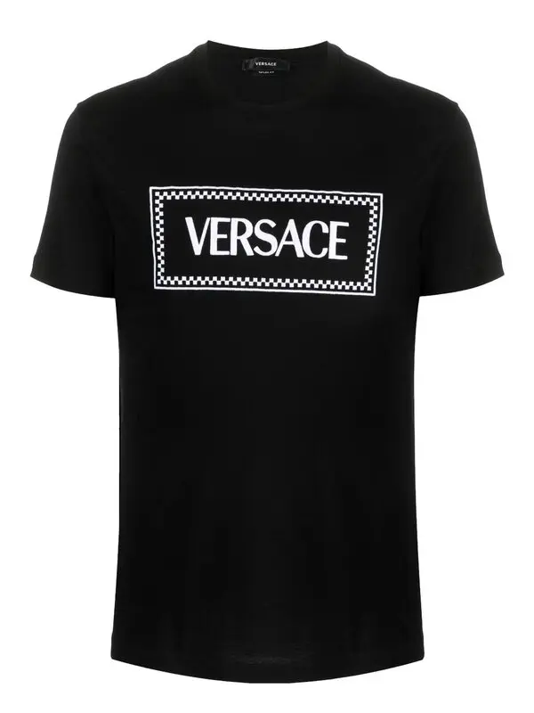 Versace Logo-detail T-shirt - Black