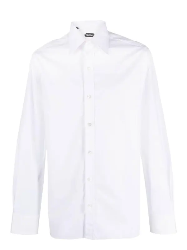 TOM FORD Button-down Cotton Shirt - White