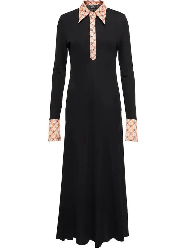 Etro Crêpe Maxi Dress - Black