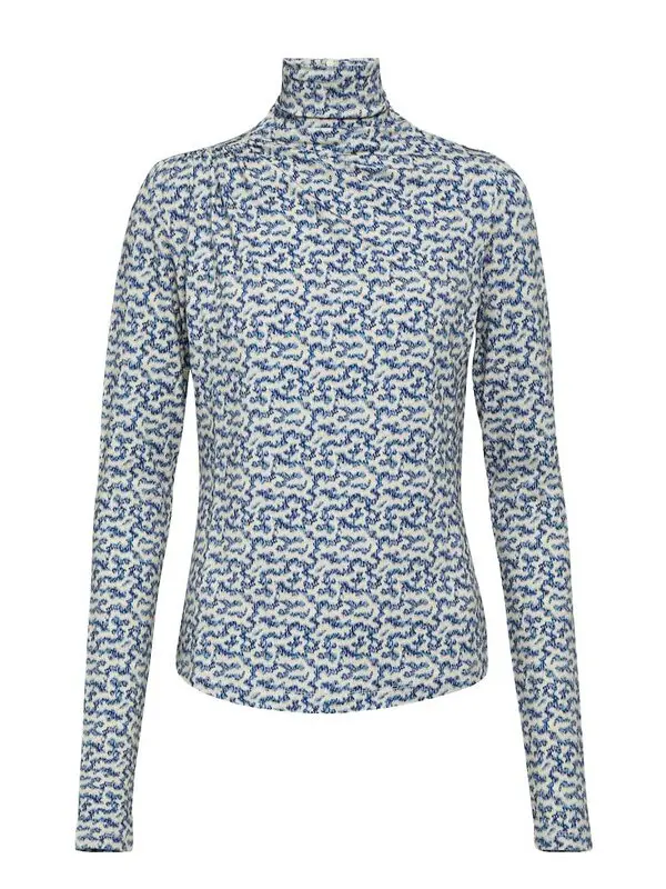 MARANT ETOILE Lou Printed Turtleneck Top - Multicoloured