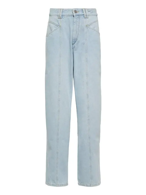 Isabel Marant Étoile Vetan Straight Jeans - Blue
