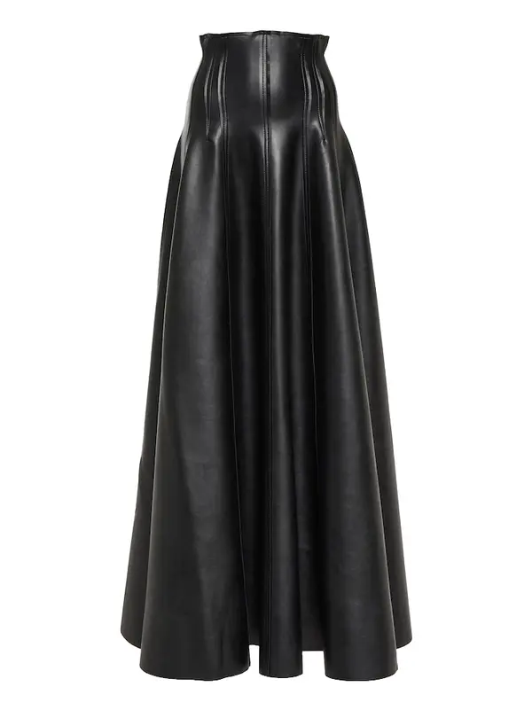 Norma Kamali Grace Flared Maxi Skirt - Black