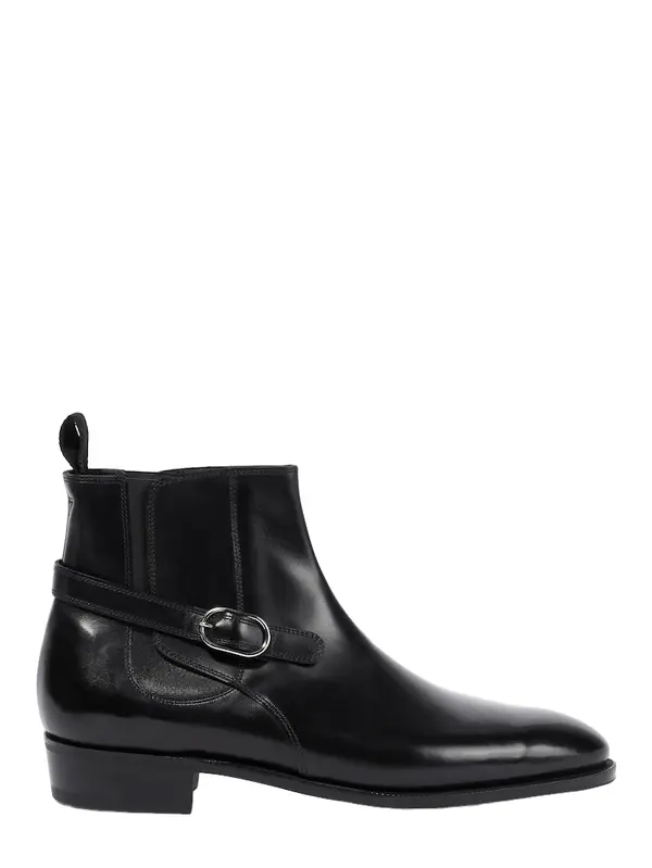 John Lobb Masons Leather Chelsea Boots - Black