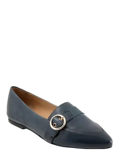 Trotters Emmett Pointed Toe Loafer - Navy