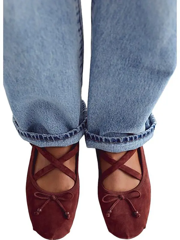 CIRCUS NY BY SAM EDELMAN Zuri Ballet Flats - Deep Pecan