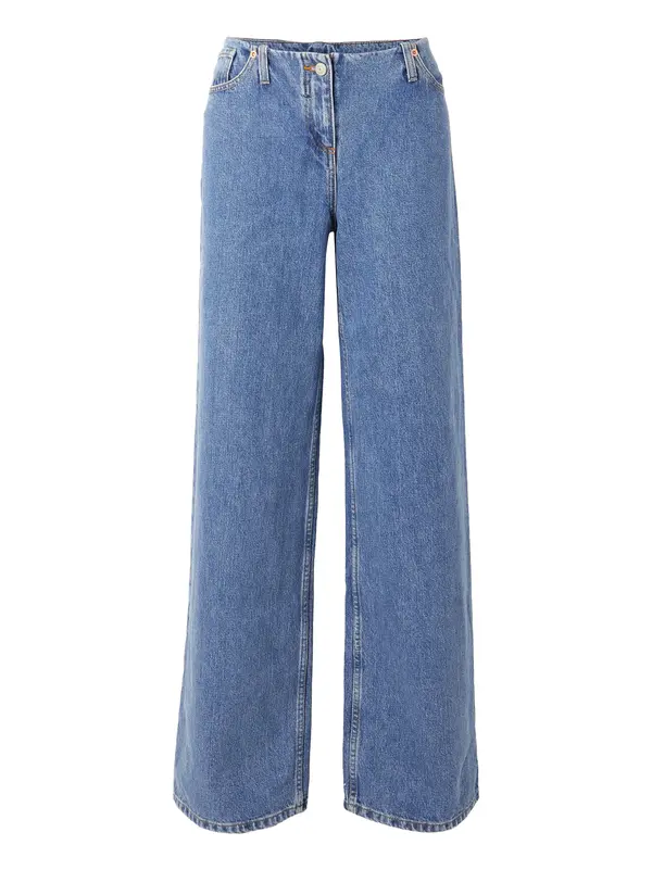 Magda Butrym Low-rise Wide-leg Jeans - Blue