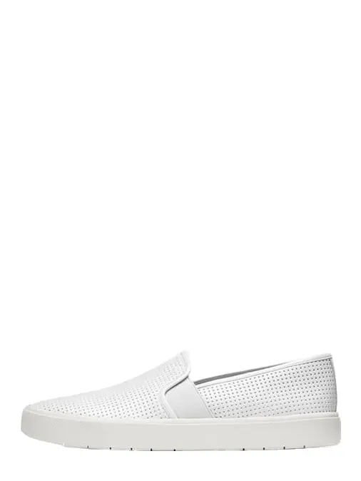 Vince Perforated Leather Sneakers - White