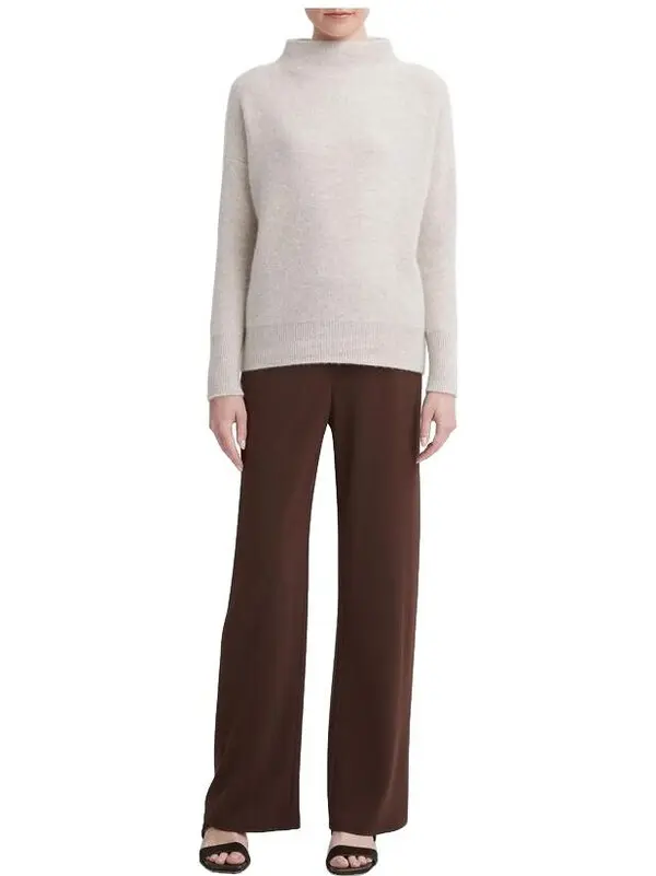 Vince Cashmere Funnel-neck Sweater - Neutral