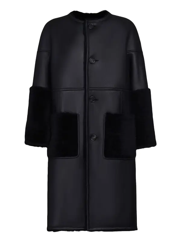 Marni Reversible Shearling Coat - Black
