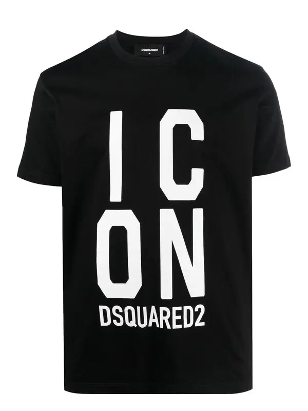 Dsquared2 Icon Logo-print T-shirt - Black