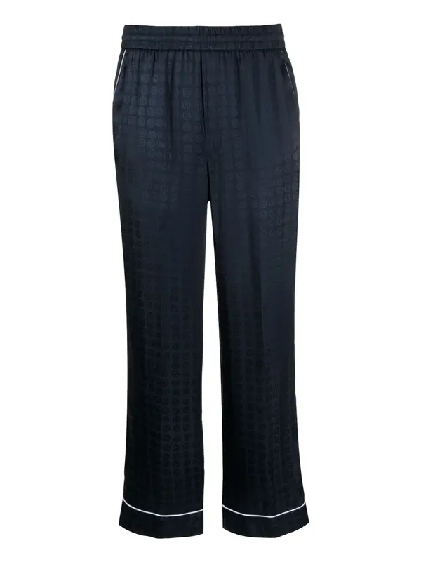 10 CORSO COMO Circle-motif Trousers - Blue