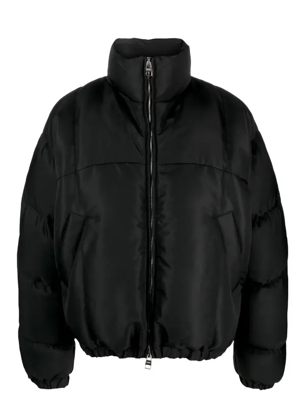 Alexander McQueen Funnel-neck Padded Jacket - Black