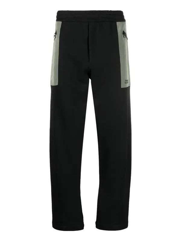 Alexander McQueen Contrast-pocket Cotton Track Pants - Black