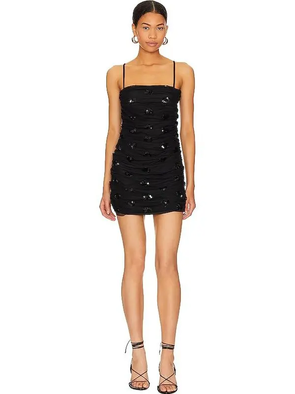 LOVERS AND FRIENDS Pia Sequined Mini Dress - Black