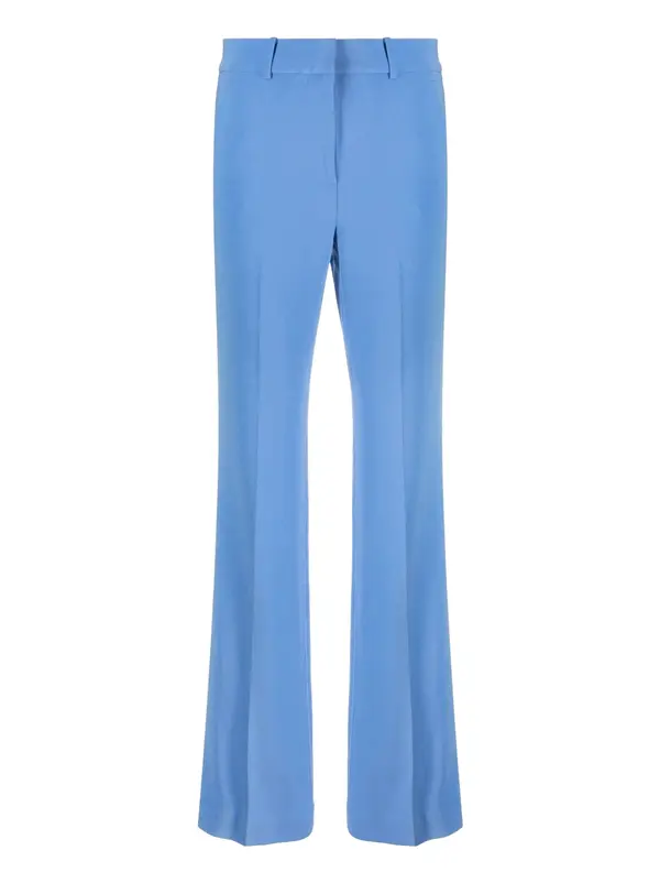 Michael Kors Tailored-cut Straight-leg Trousers - Blue