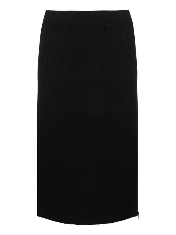 TOM FORD Ribbed Knit Pencil Skirt - Black