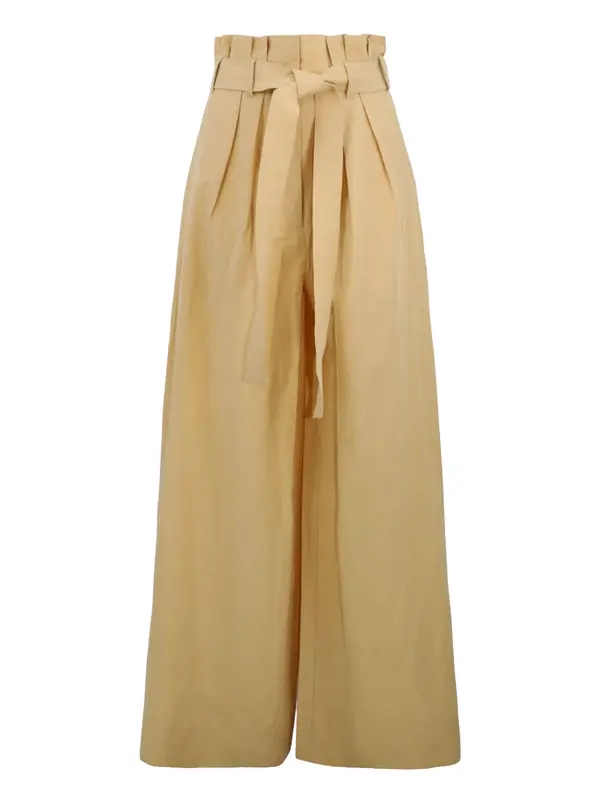 Ulla Johnson Gitana Tie-waist Palazzo Pants - Neutrals