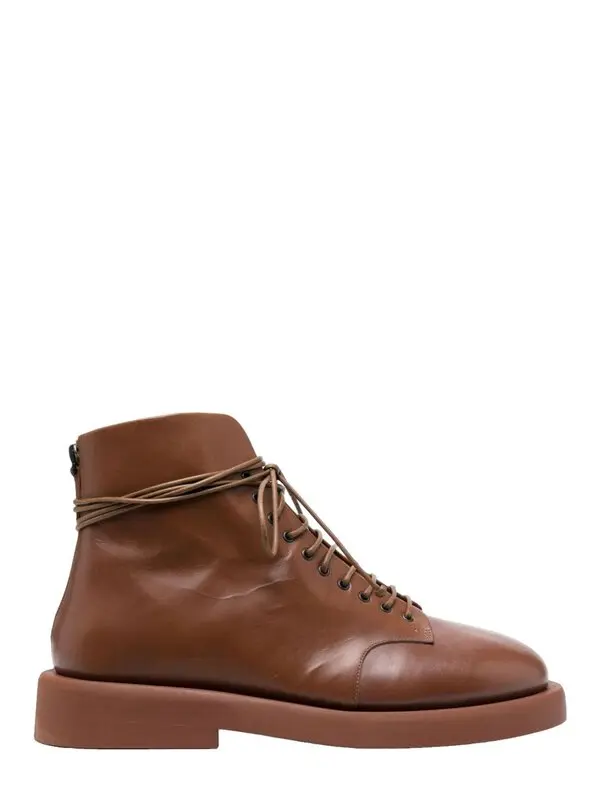 Marsèll Gommello Leather Ankle Boots - Brown