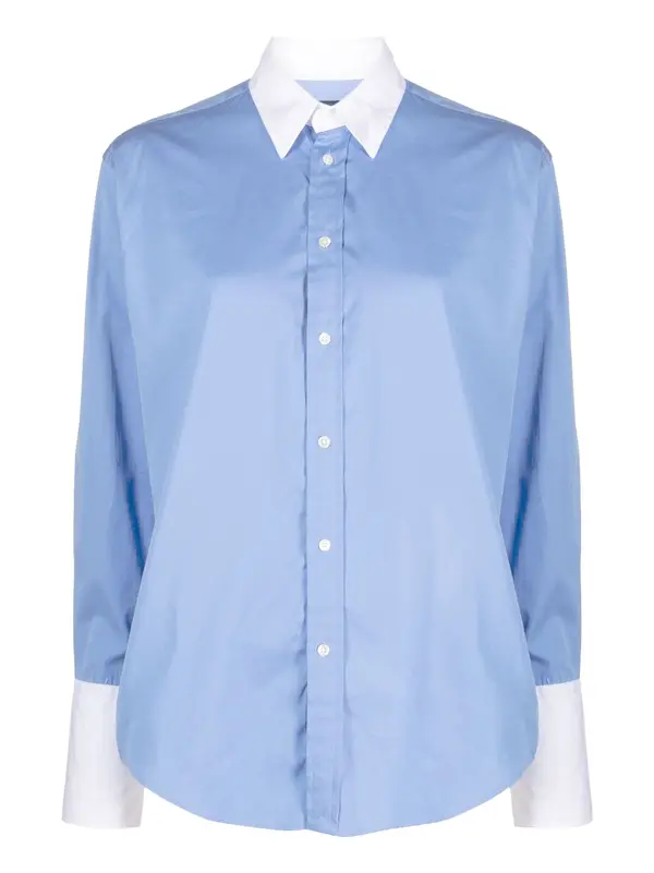 Polo Ralph Lauren Contrast-trim Shirt - Blue