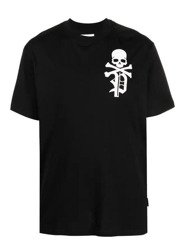 Philipp Plein Ss Skull & Bones Round-neck T-shirt - Black