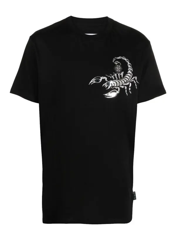 Philipp Plein Ss Scorpion Round-neck T-shirt - Black