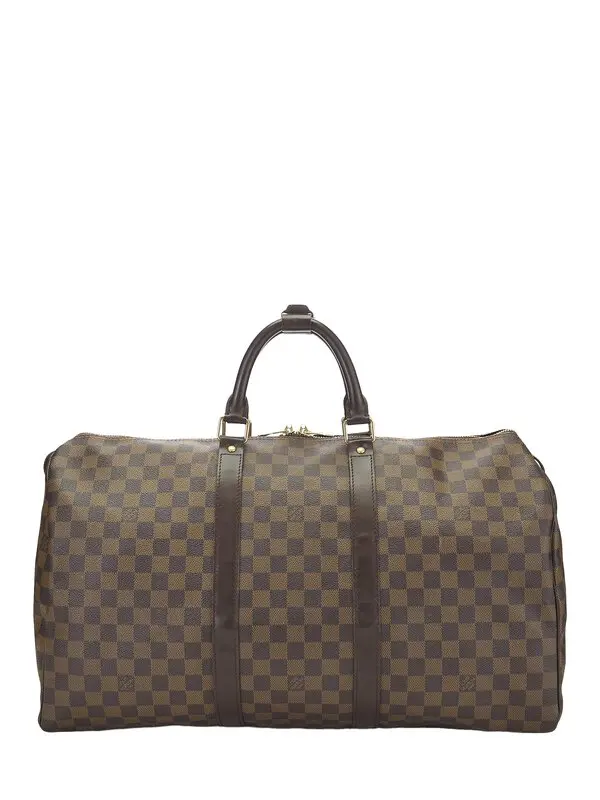 LOUIS VUITTON Damier Ebene Keepall 50 - Brown