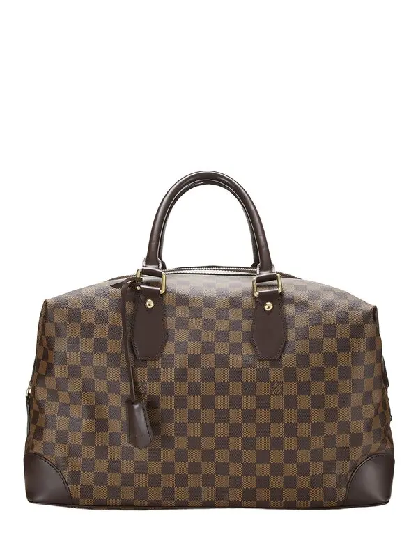 LOUIS VUITTON Damier Ebene Vaslav Travel Bag - Brown