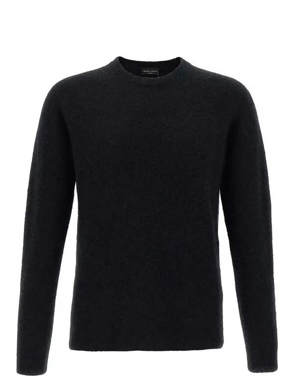 ROBERTO COLLINA Cashmere And Silk Blend Sweater - Black