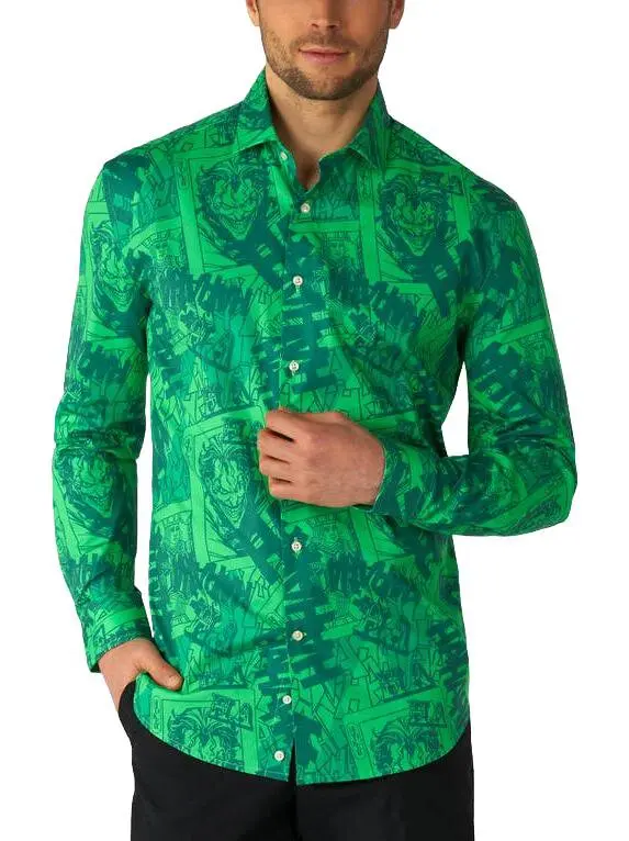 Opposuits The Joker™ Stretch Button-up Shirt - Green