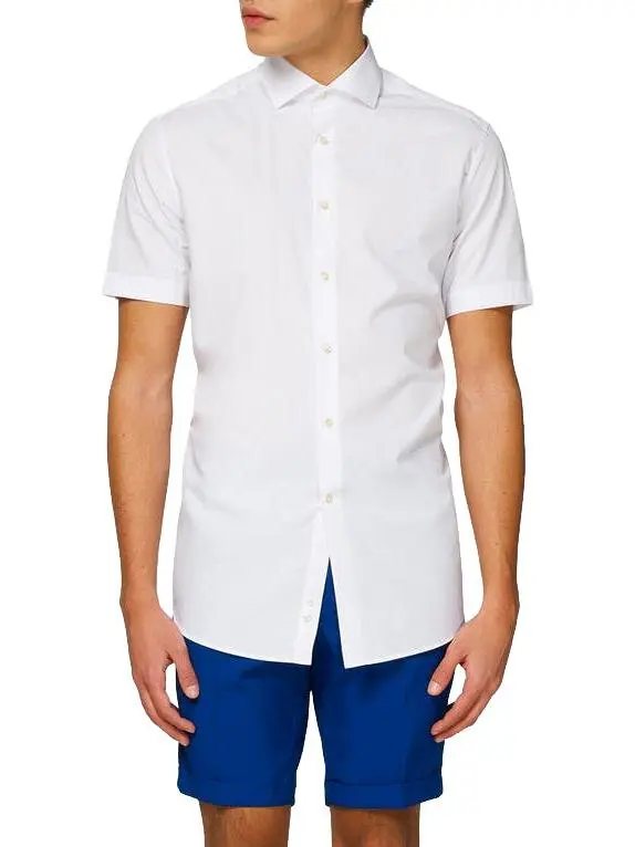 Opposuits Knight Short Sleeve Button-up Shirt - White