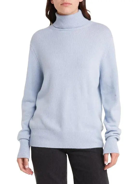 Rag & Bone Talan Cashmere Turtleneck Sweater - Ltblue