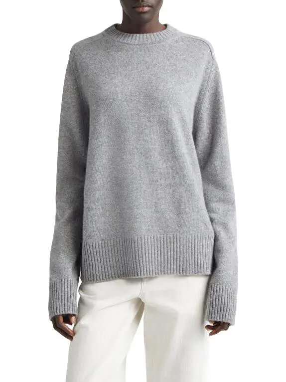 Loulou De Saison Baltra Cashmere Sweater - Grey Melange