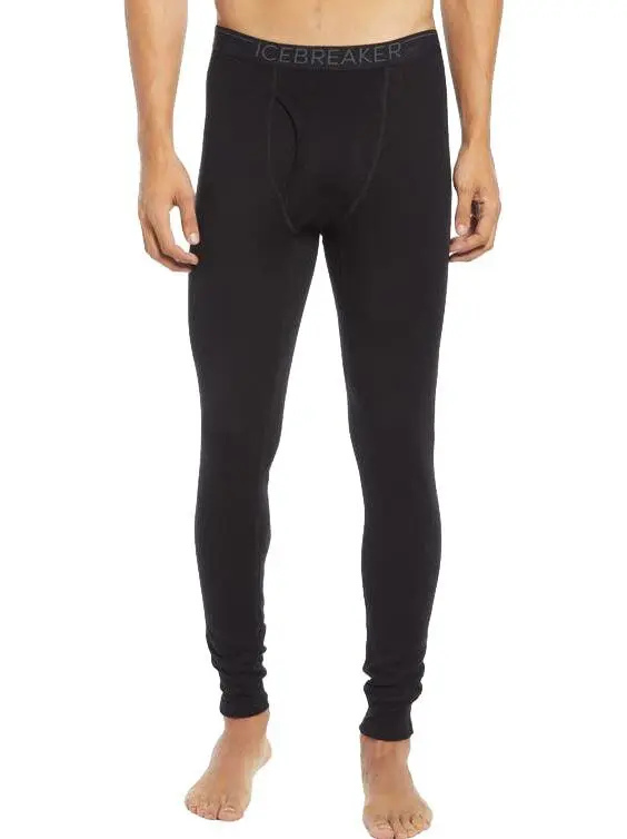 Icebreaker 260 Tech Merino Wool Base Layer Leggings - Black