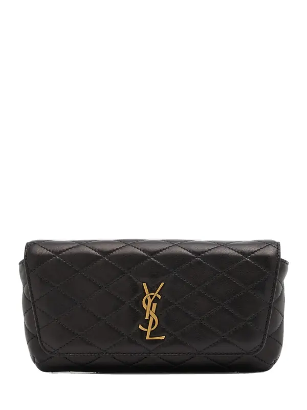 Saint Laurent Gaby Phone Holder Cross Body Bag - Nero