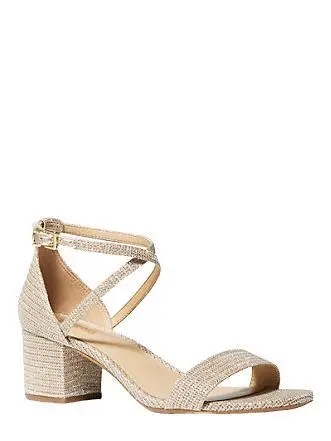 Michael Kors Serena Flex Glitter Chain-mesh Sandal - Gold