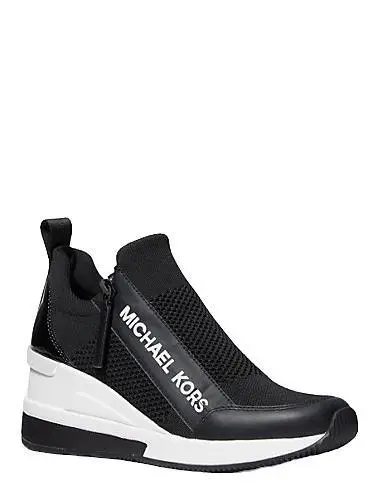 Michael Kors Willis Stretch Knit Trainer - Black