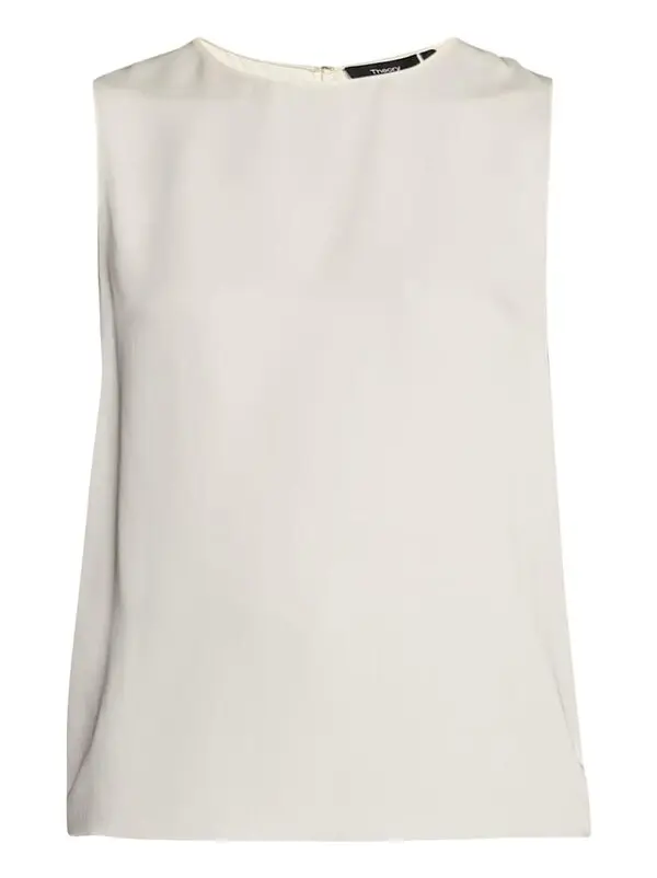 Theory Silk Shell Top - Ivory