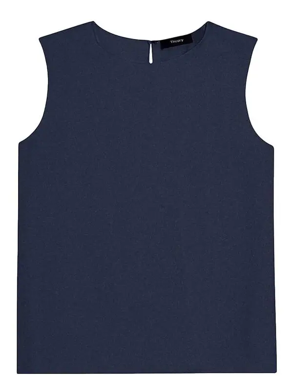 Theory Silk Shell Top - Navy
