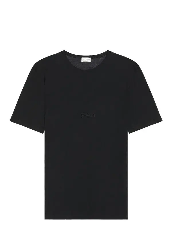Saint Laurent T-shirt In Black - Noir