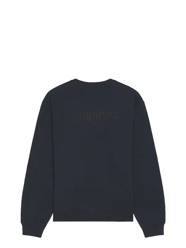 Saint Laurent Loose Sweater - Blue Petrol Fonce
