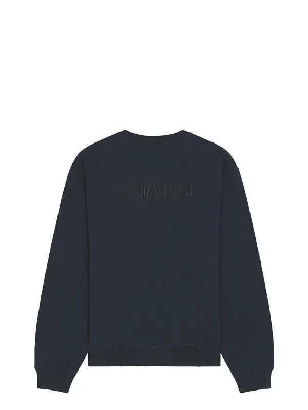 Saint Laurent Loose Sweater - Blue Petrol Fonce