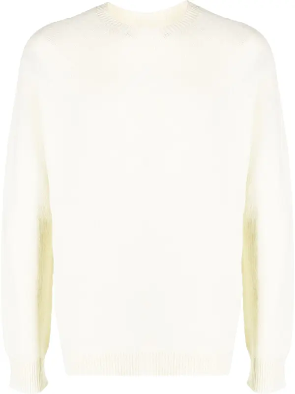 JIL SANDER Round-neck Cashmere Jumper - Neutrals